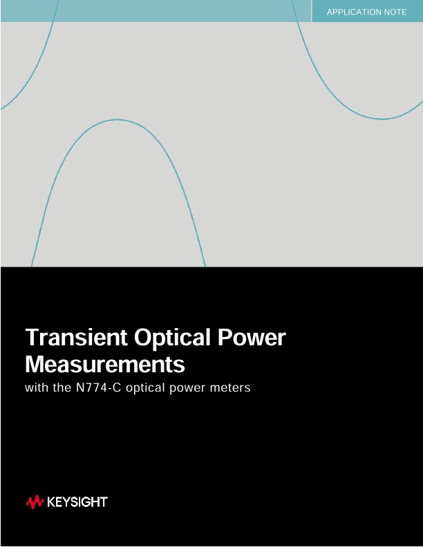 Transient Optical Power Measurements PDF Asset Page | Keysight